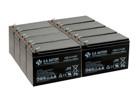 Zestaw akumulatorów B.B. Battery HR1234W 12V9Ah do APC UPS RBC12 RBC26 ...