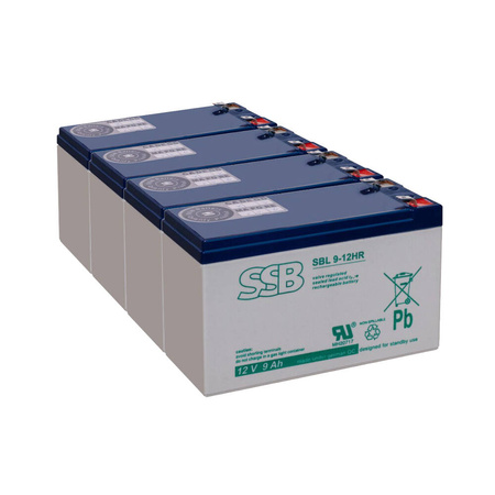 Zestaw akumulatorów SSB SBL9-12HR 12V9Ah do APC UPS RBC8 RBC23 RBC24 ...